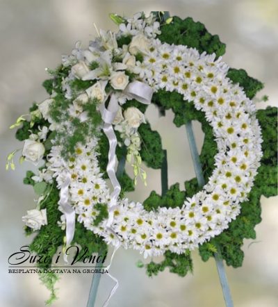 Suze i Venci za sahrane - Besplatna Dostava cveća na groblje